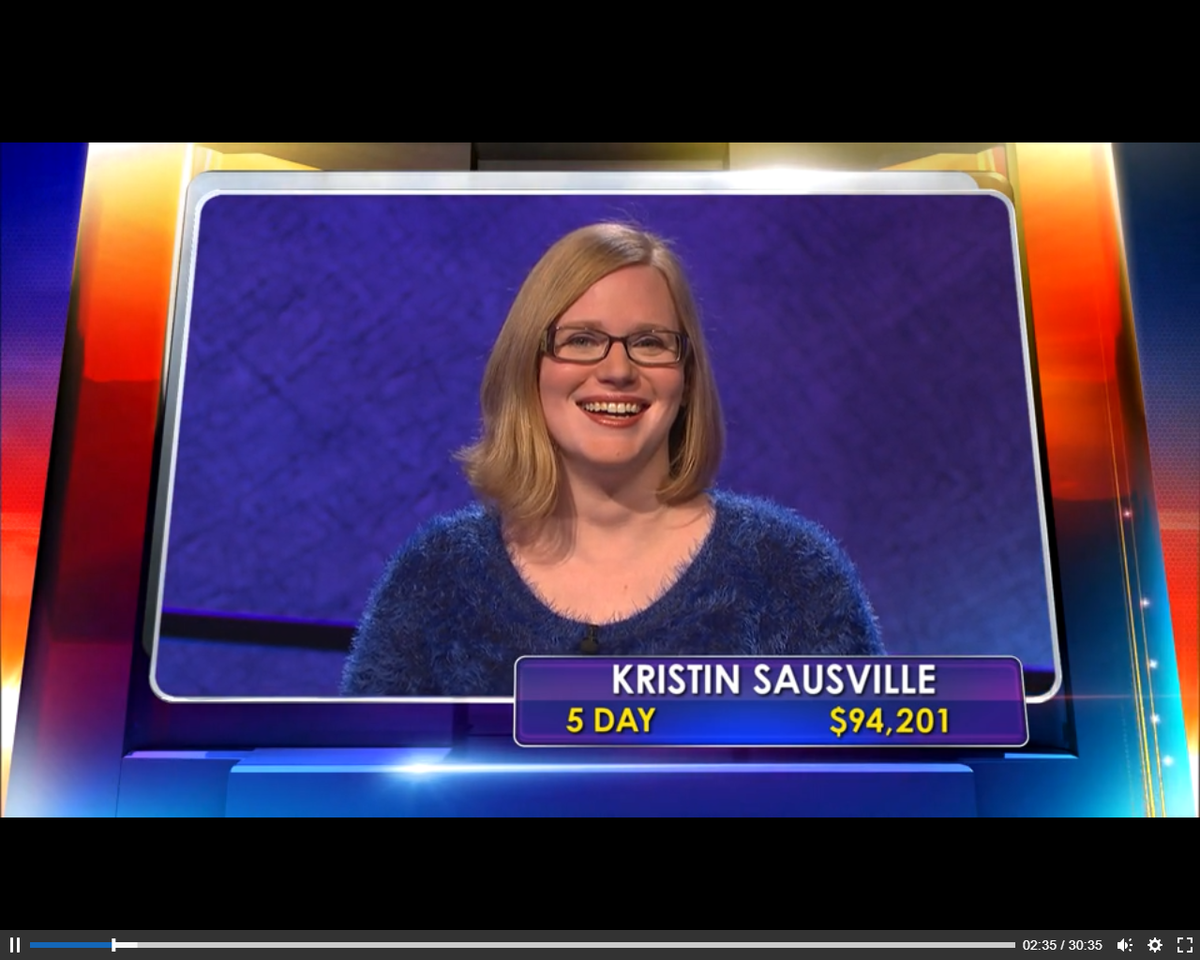 Kristin Sausville: "Finding My Lifelong Jeopardy! Mate" | J!Buzz ...